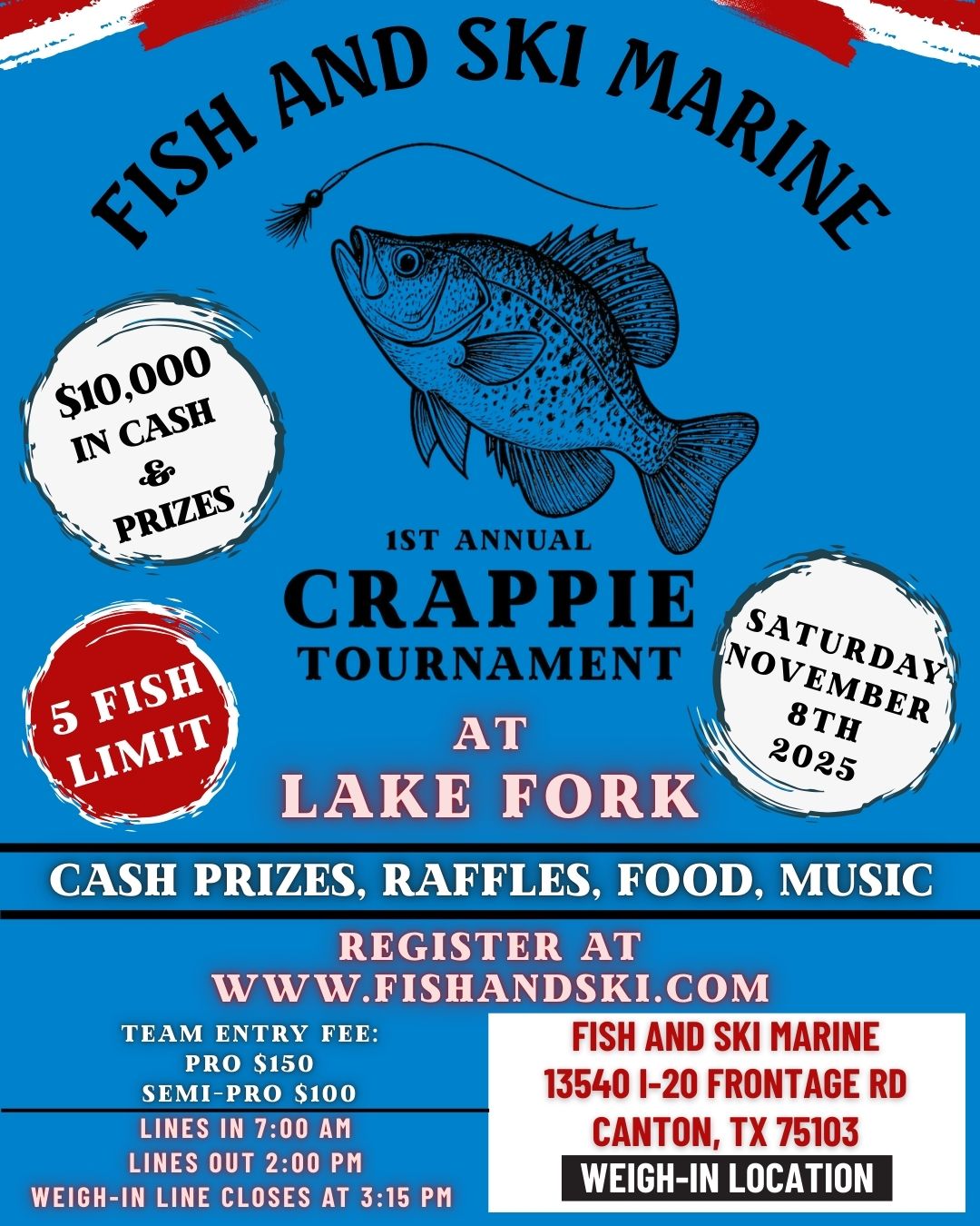 Crappie Tournament | Fish And Ski Marine | Sanger Texas